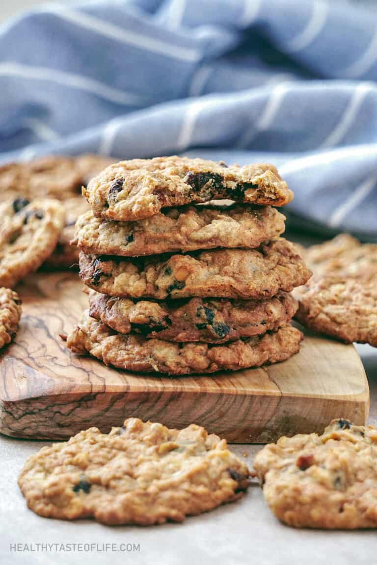 Vegan Oatmeal Cookies With Applesauce - 4 Ways | GF