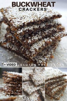 Buckwheat Crackers | Crisps - Gluten Free Vegan
