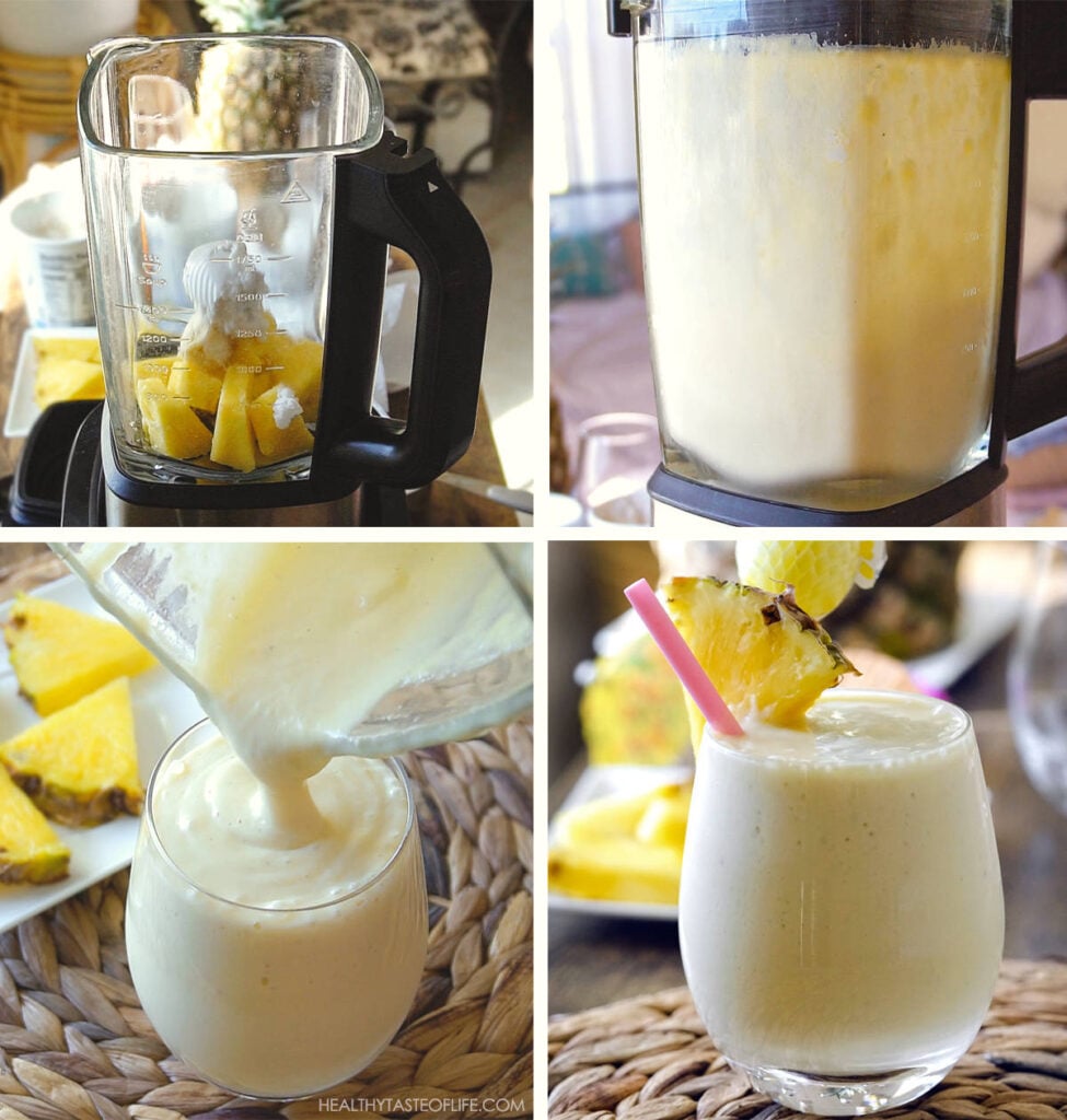Pineapple Milkshake With Coconut + Video, DF Version