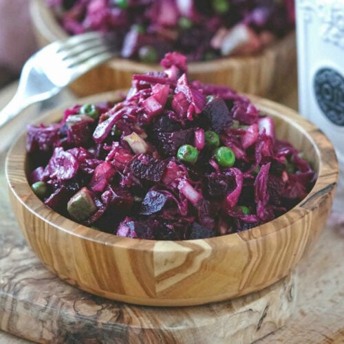 Russian Beet Salad With Sauerkraut (Vinaigrette)