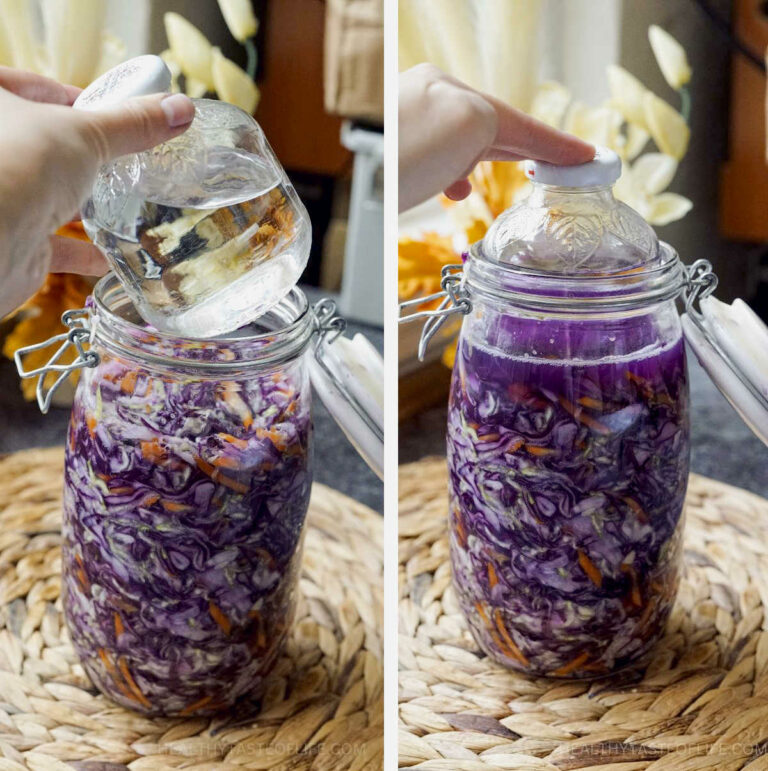 Fermented Red Cabbage (Sauerkraut)