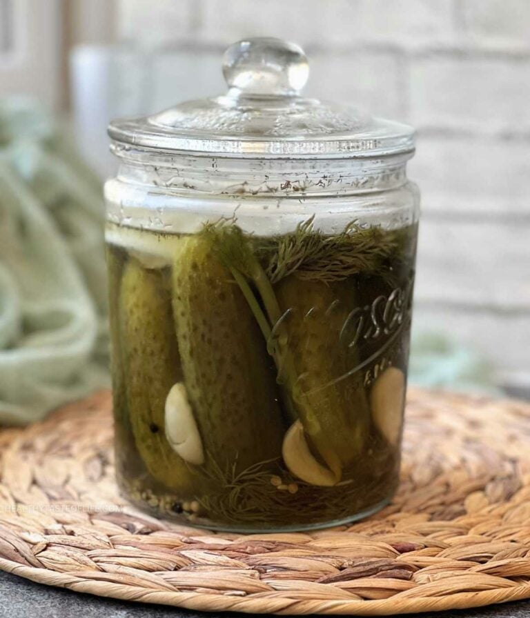 Fermented Cucumbers Recipe (Dill Pickles) No Vinegar