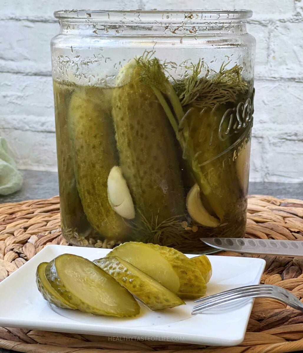 Fermented Cucumbers Recipe (Dill Pickles) No Vinegar